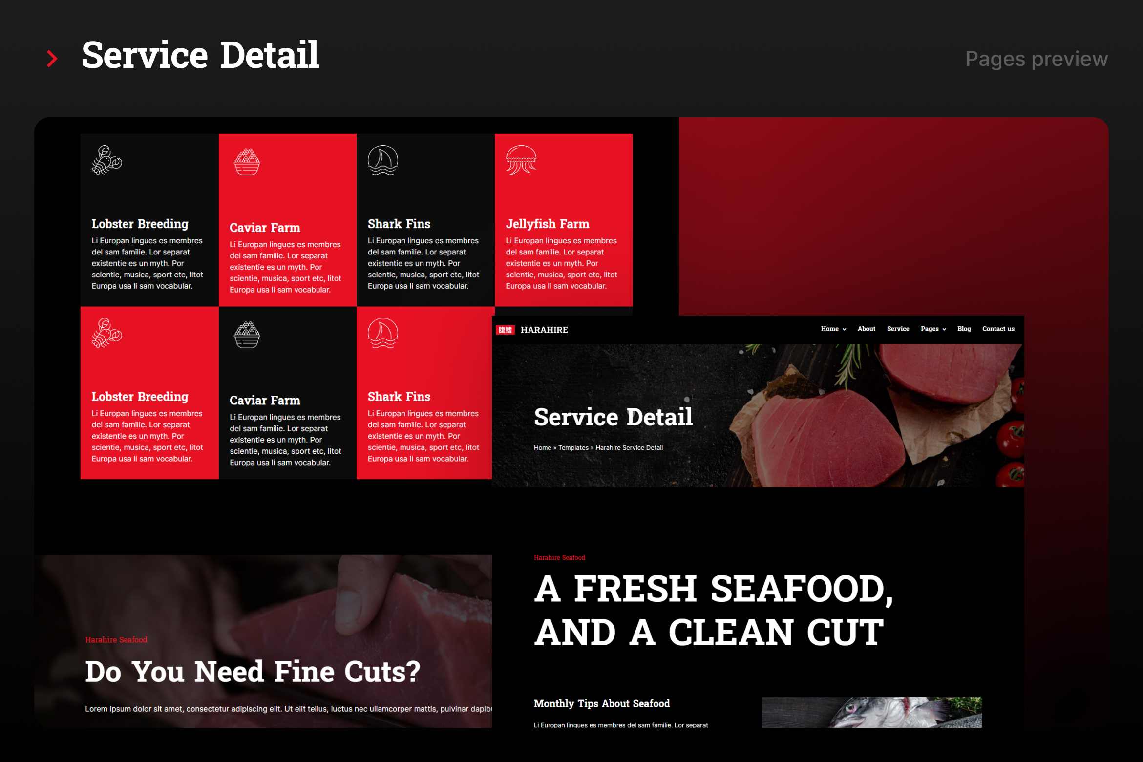 Harahire - Seafood Elementor Pro Template Kit by BrandEarth | ThemeForest